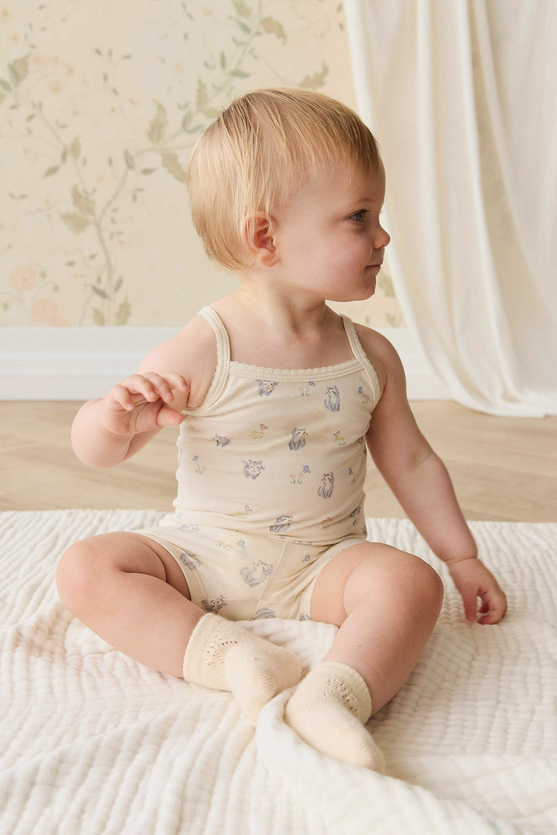 Organic Cotton Jude Singlet Pyjama Set - Charlies Butterflies – Jamie ...