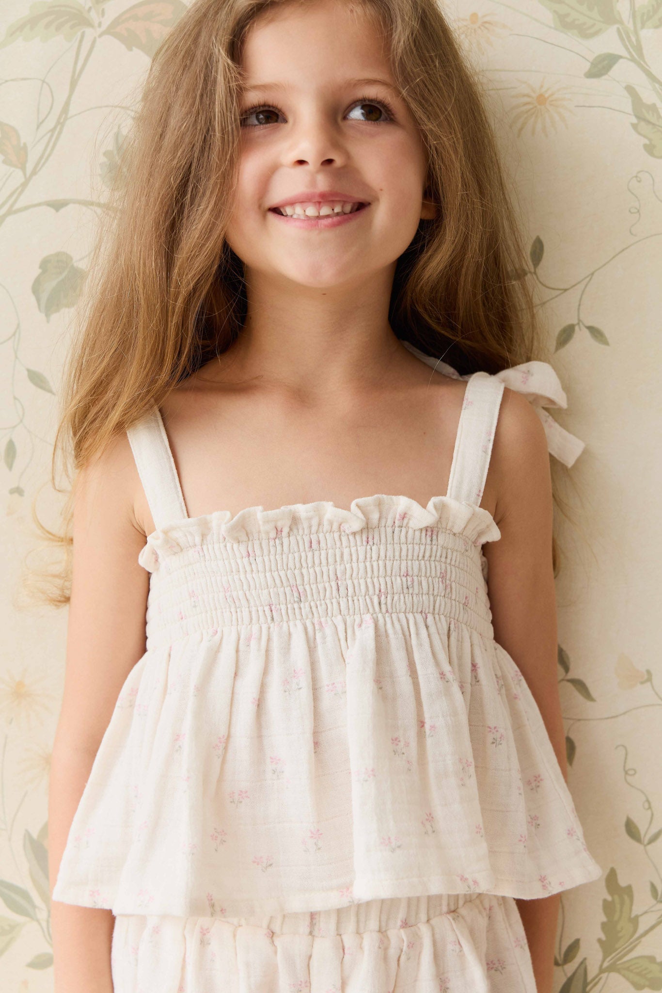 Organic Cotton Muslin Odette Top - Pauline Pink – Jamie Kay USA