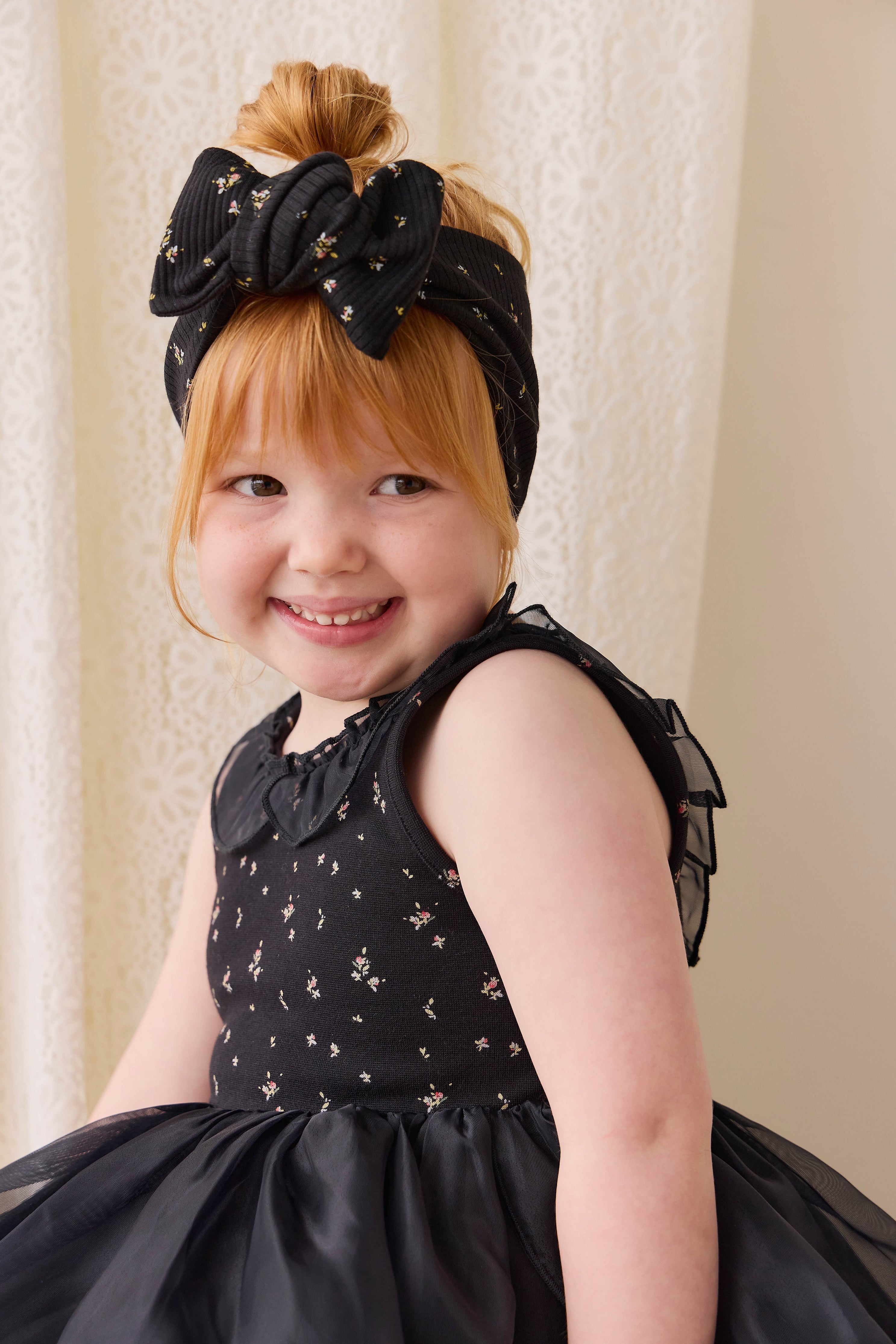 Organic Cotton Modal Headband - Dina Ebony – Jamie Kay USA