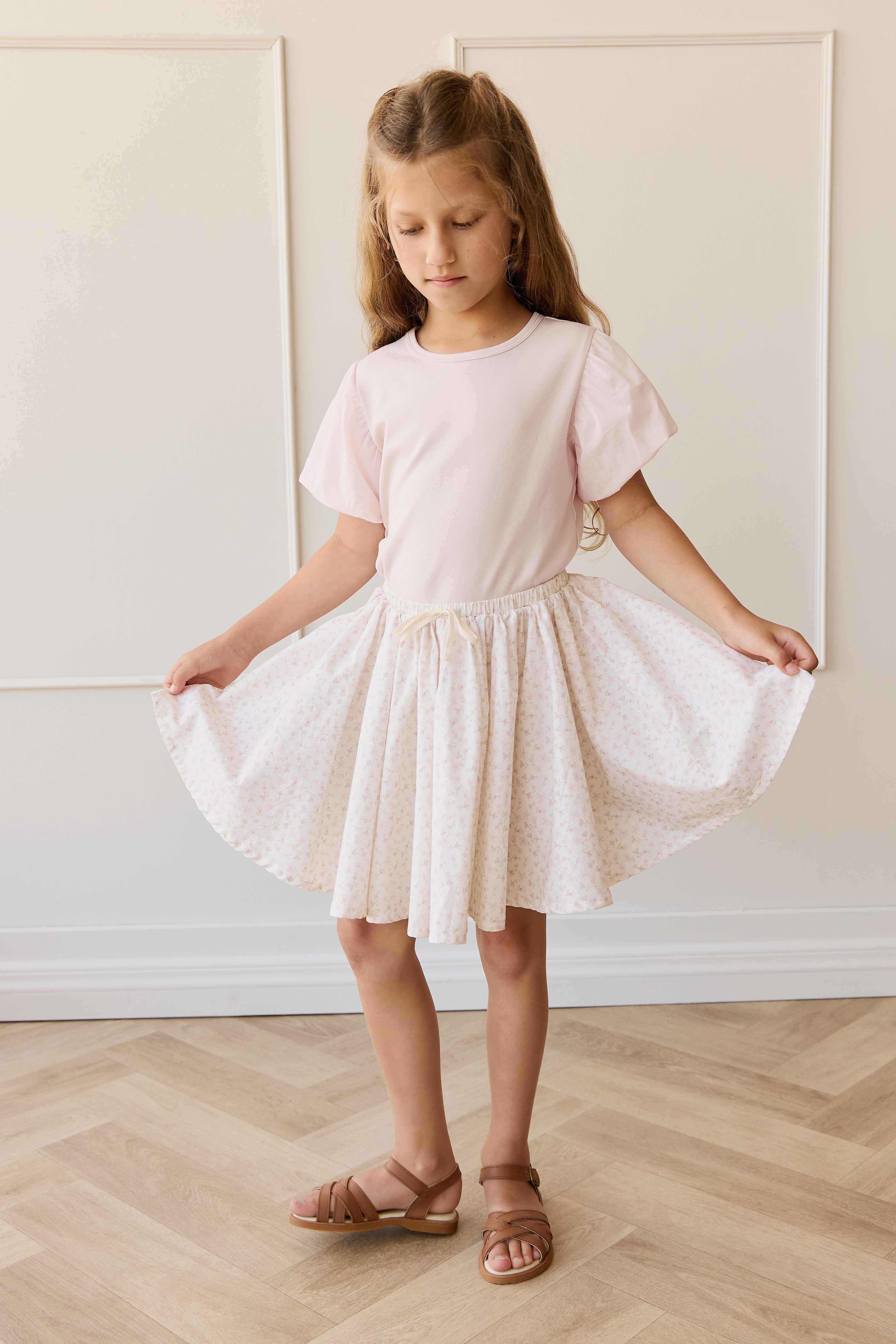 Organic Cotton Winnie Skirt - Aries Mauve – Jamie Kay USA