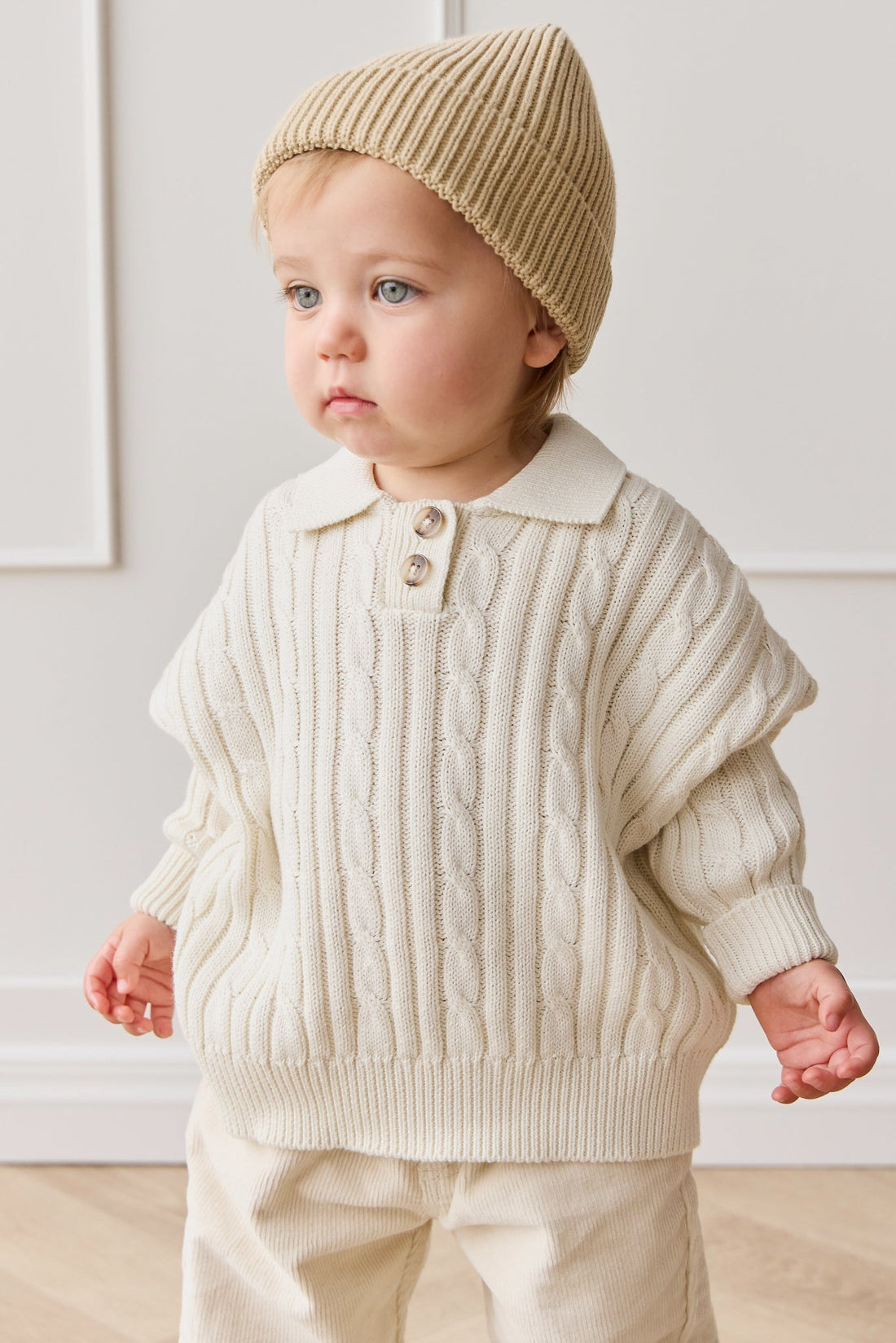 Wade Knitted Jumper - Cloud – Jamie Kay USA