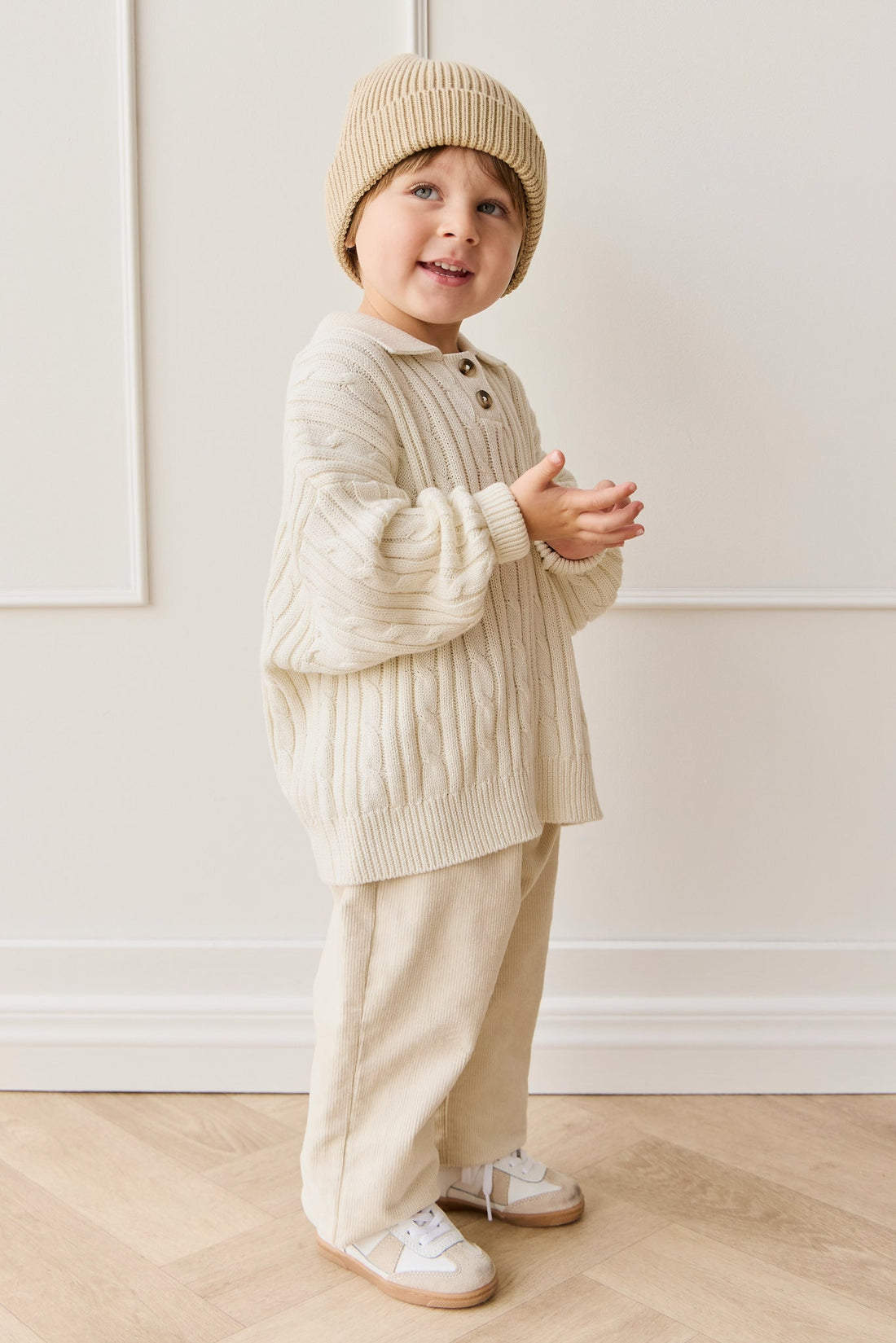 Wade Knitted Jumper - Cloud – Jamie Kay USA