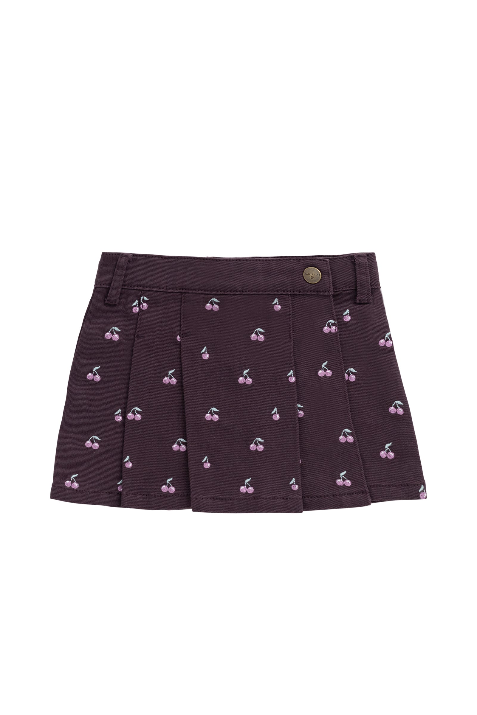 Chelsea Skirt - Cherry Love Plum Embroidery – Jamie Kay USA