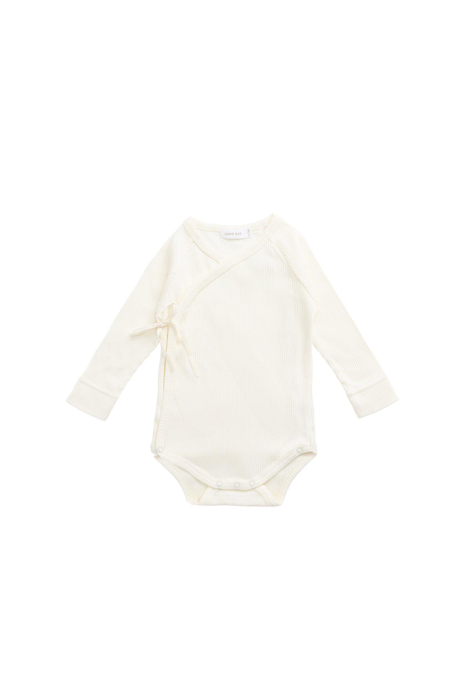 Organic Cotton Modal Marina Long Sleeve Bodysuit - Parchment – Jamie Kay USA