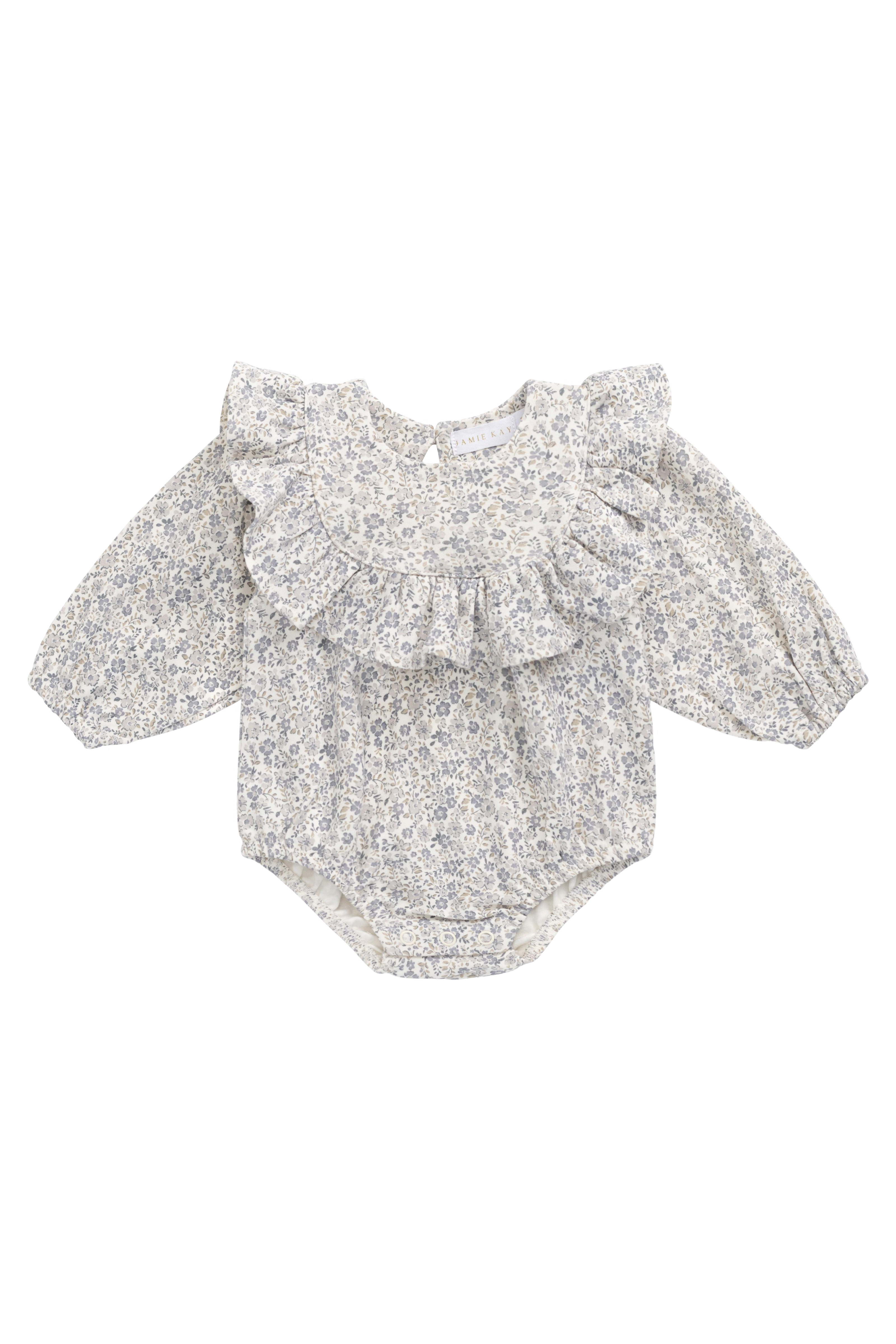 Organic Cotton Aurora Playsuit - Tully Grey – Jamie Kay USA