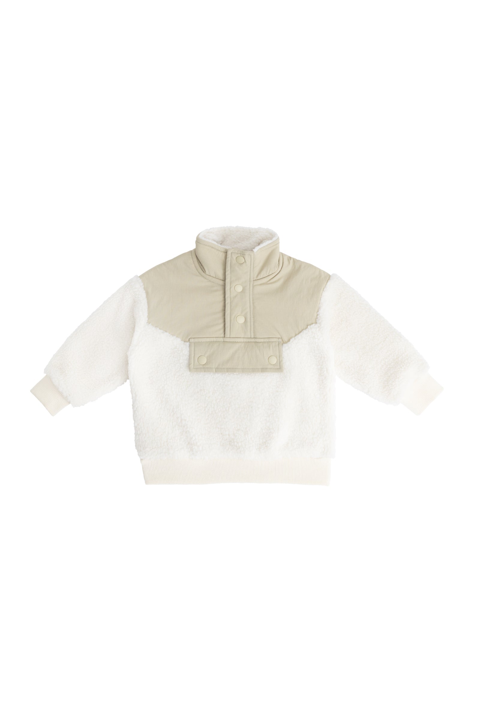 Mackenzie Sherpa Top - Natural/Sandy Brown – Jamie Kay USA