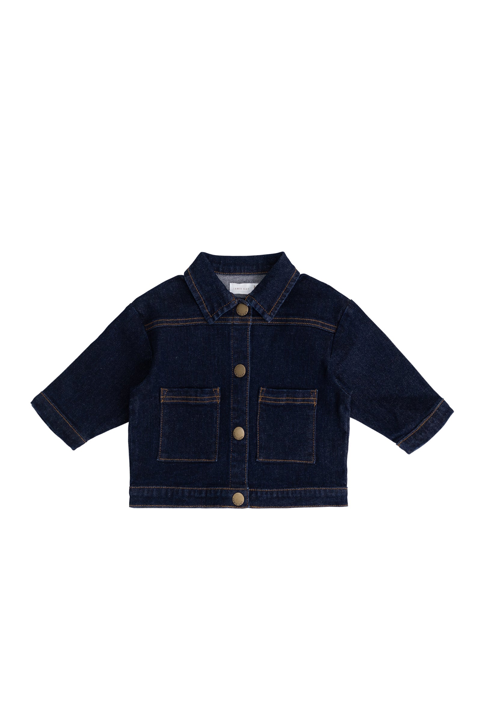 Marty Jacket - Mid Indigo Denim – Jamie Kay USA