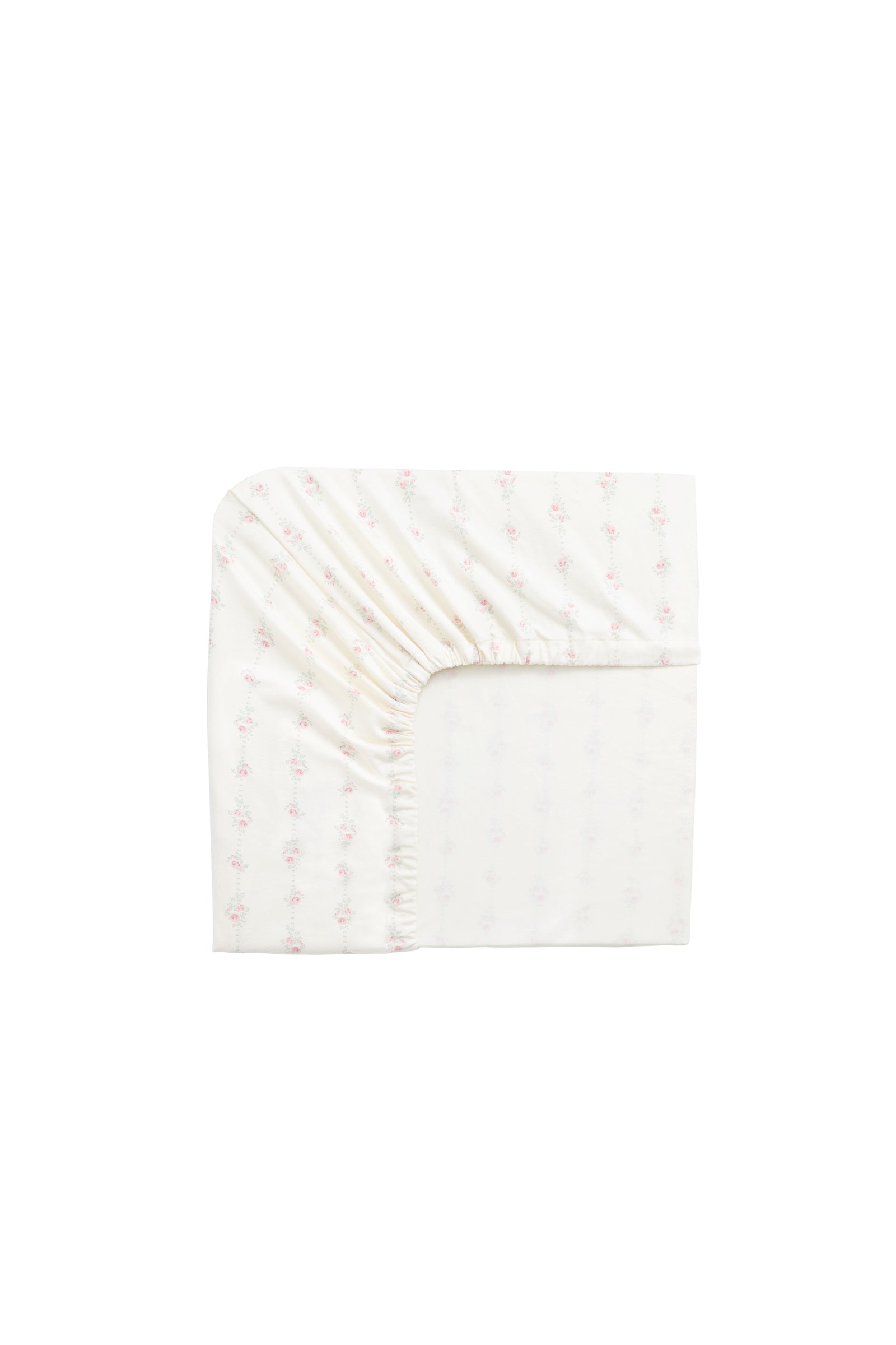Organic Cotton Cot Sheet - Rose Trail – Jamie Kay USA