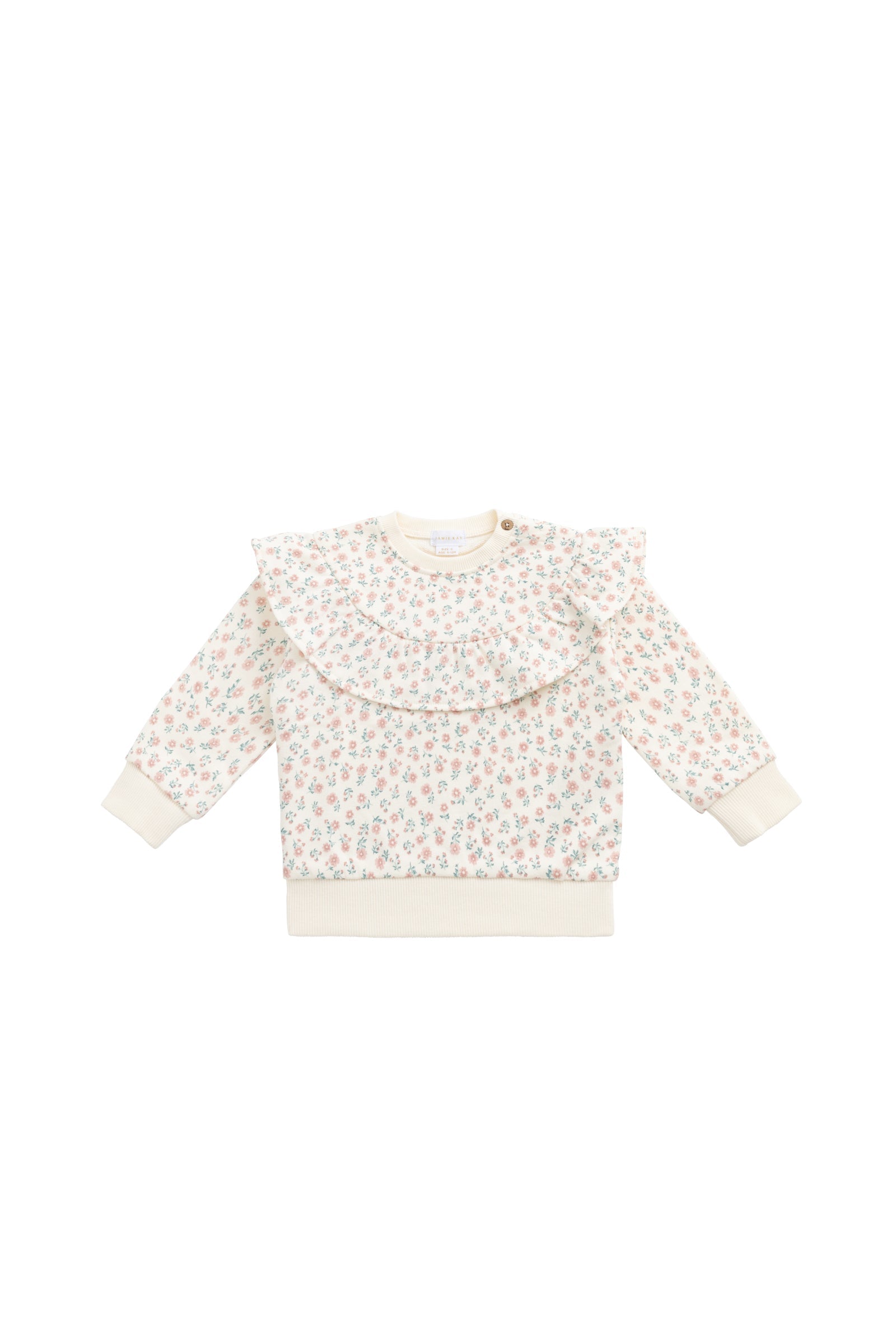 Organic Cotton Mckinley Sweatshirt - Posy Garden Pink – Jamie Kay USA