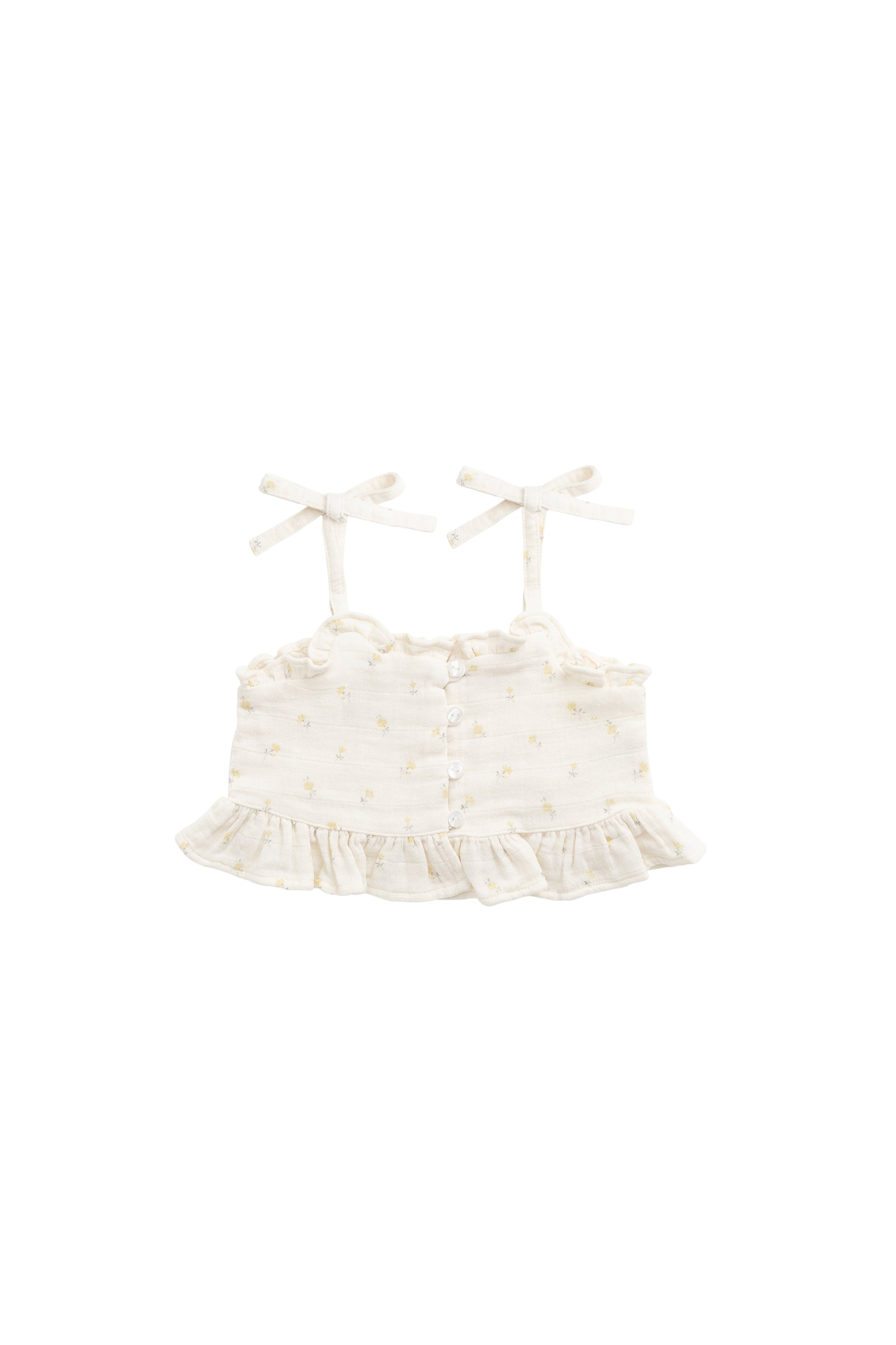 Organic Cotton Muslin Mirabel Top - Vintage Ditsy – Jamie Kay USA