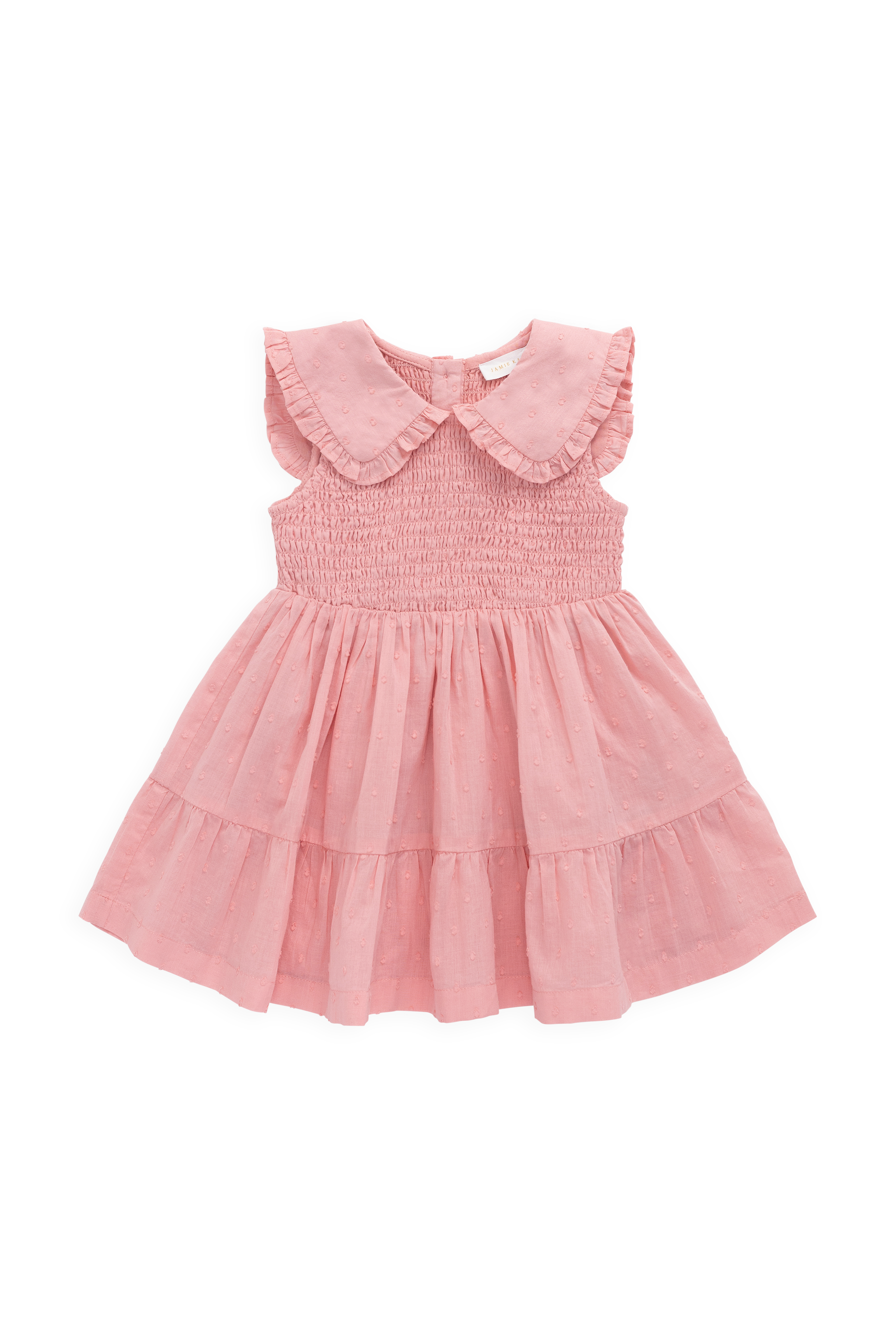 Organic Cotton Claudine Dress - Swiss Pink – Jamie Kay USA