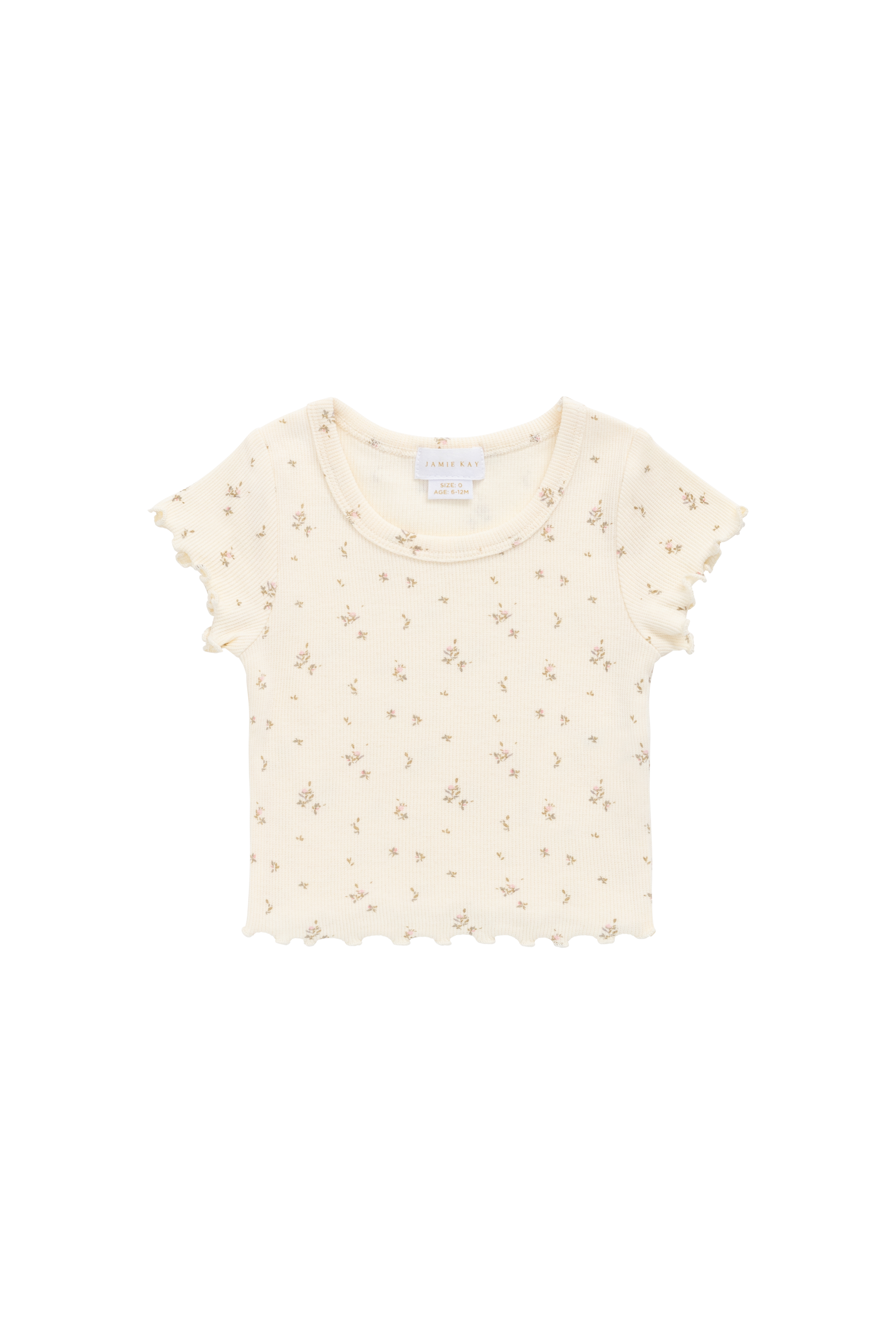 Organic Cotton Fine Rib Ines Top - Dina Antique – Jamie Kay USA
